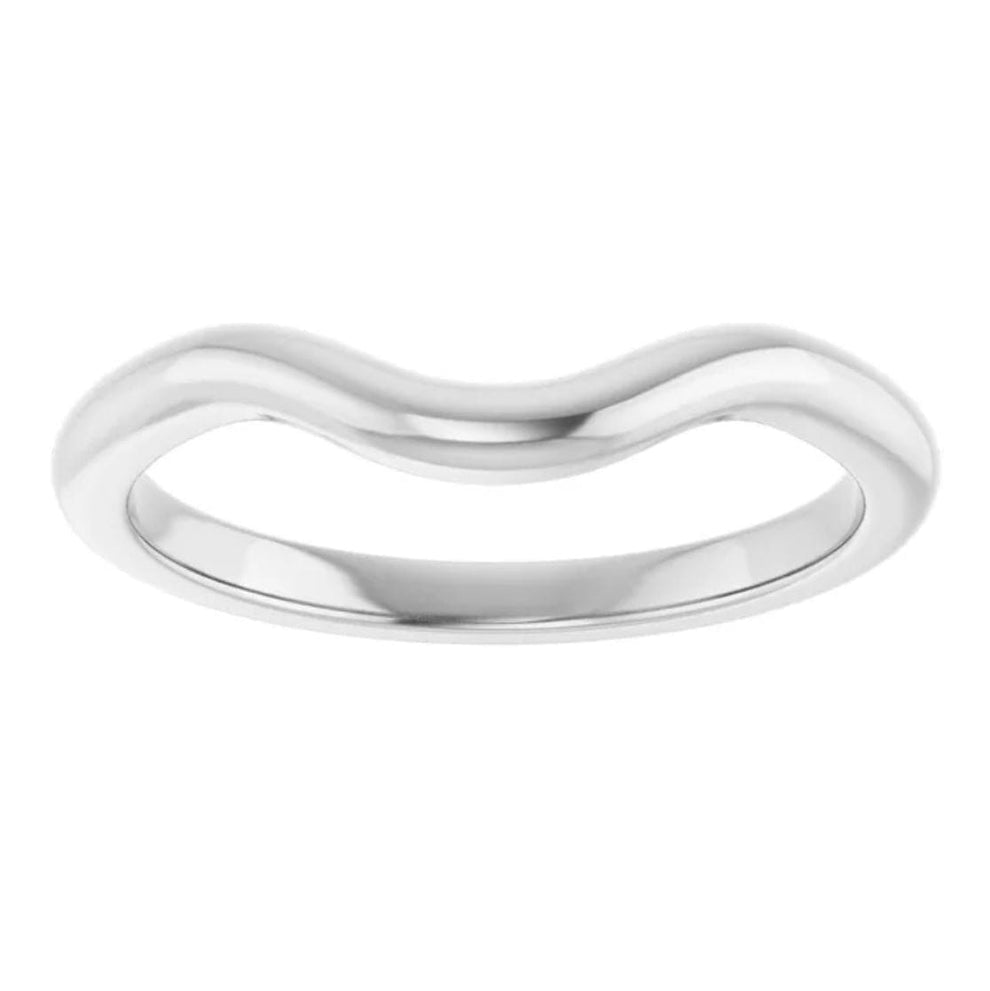 Fitted Contoured Wedding Shadow Band For Hannah Engagement Ring – Nodeform