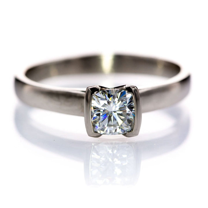 Semi/ Half Bezel Engagement Rings – Nodeform