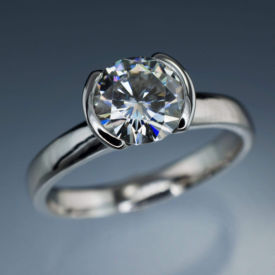Semi/ Half Bezel Engagement Rings – Nodeform