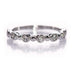 Becca Band - Diamond, Moissanite or Sapphire Bezel Set Stacking Half E ...