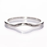 Cece Ring C-Shaped Contoured Curved Thin Wedding Ring Stacking Band ...
