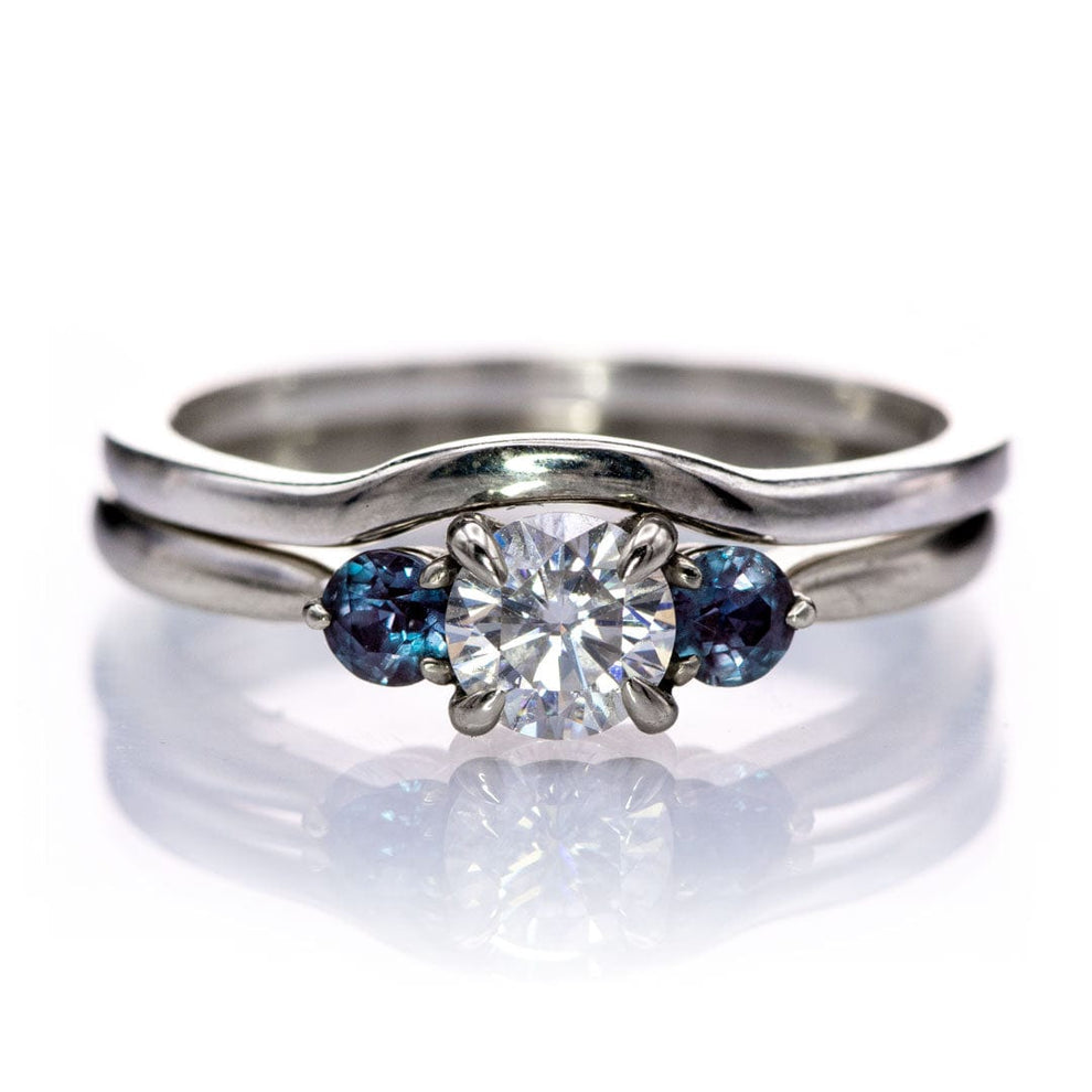 Cece Ring C-Shaped Contoured Curved Thin Wedding Ring Stacking Band ...